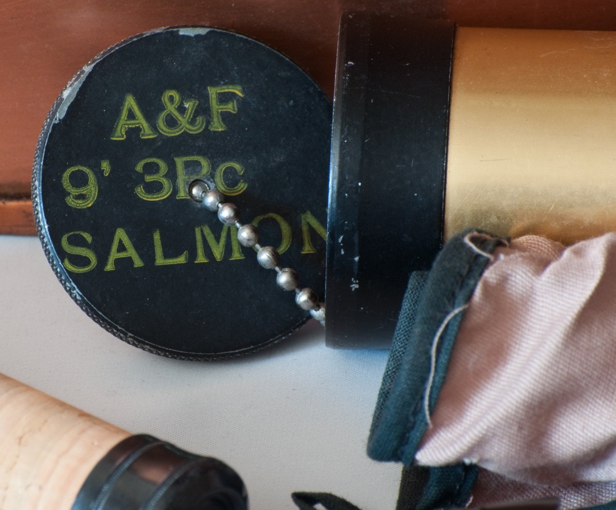 Abercrombie & Fitch "Monogram Salmon" 9' 8wt fiberglass rod - Spinoza ...