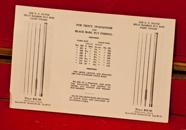 Payne Rod Co. Catalog Brochure - Spinoza Rod Company